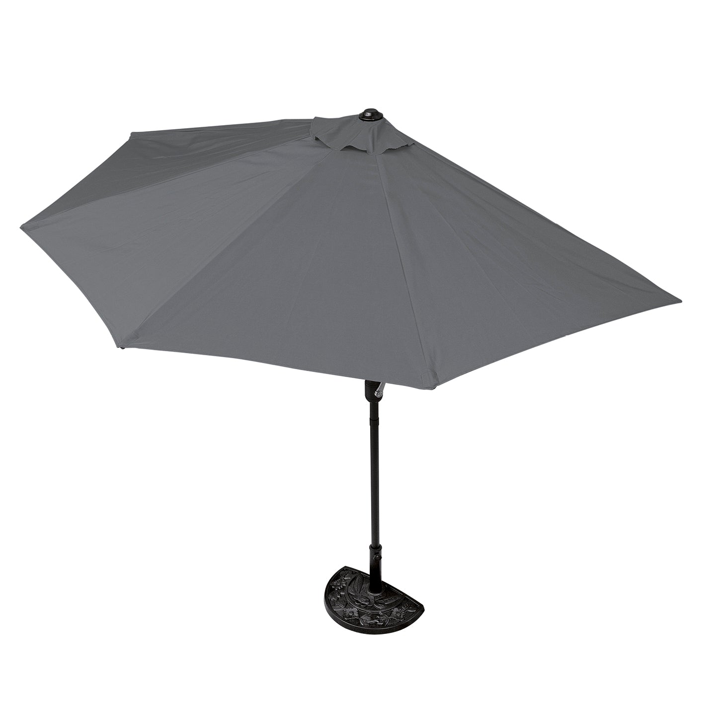 EASYmaxx Sonnenschirm Mit UV Schutz Mit Sonnenschirmfu Halbrund easymaxx-sonnenschirm-mit-uv-schutz-mit-sonnenschirmfu-halbrund